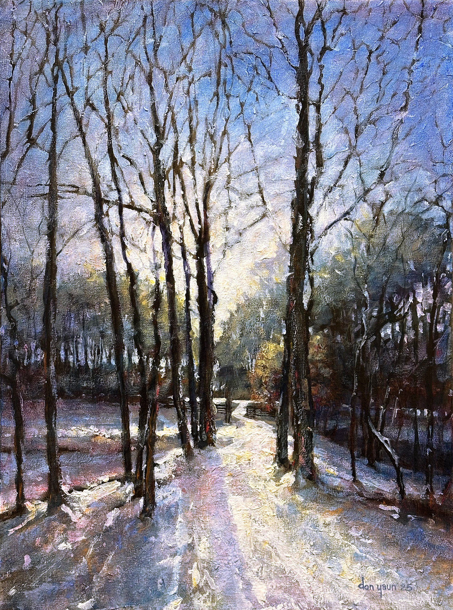 Our Driveway in the Winter | Impressionistic Seasonal Series | Buford ...